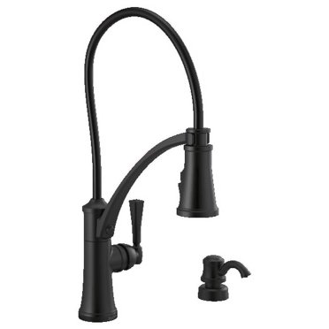 Linden Single Handle Pull-Out Kitchen Faucet in Chrome 4353-DST ...
