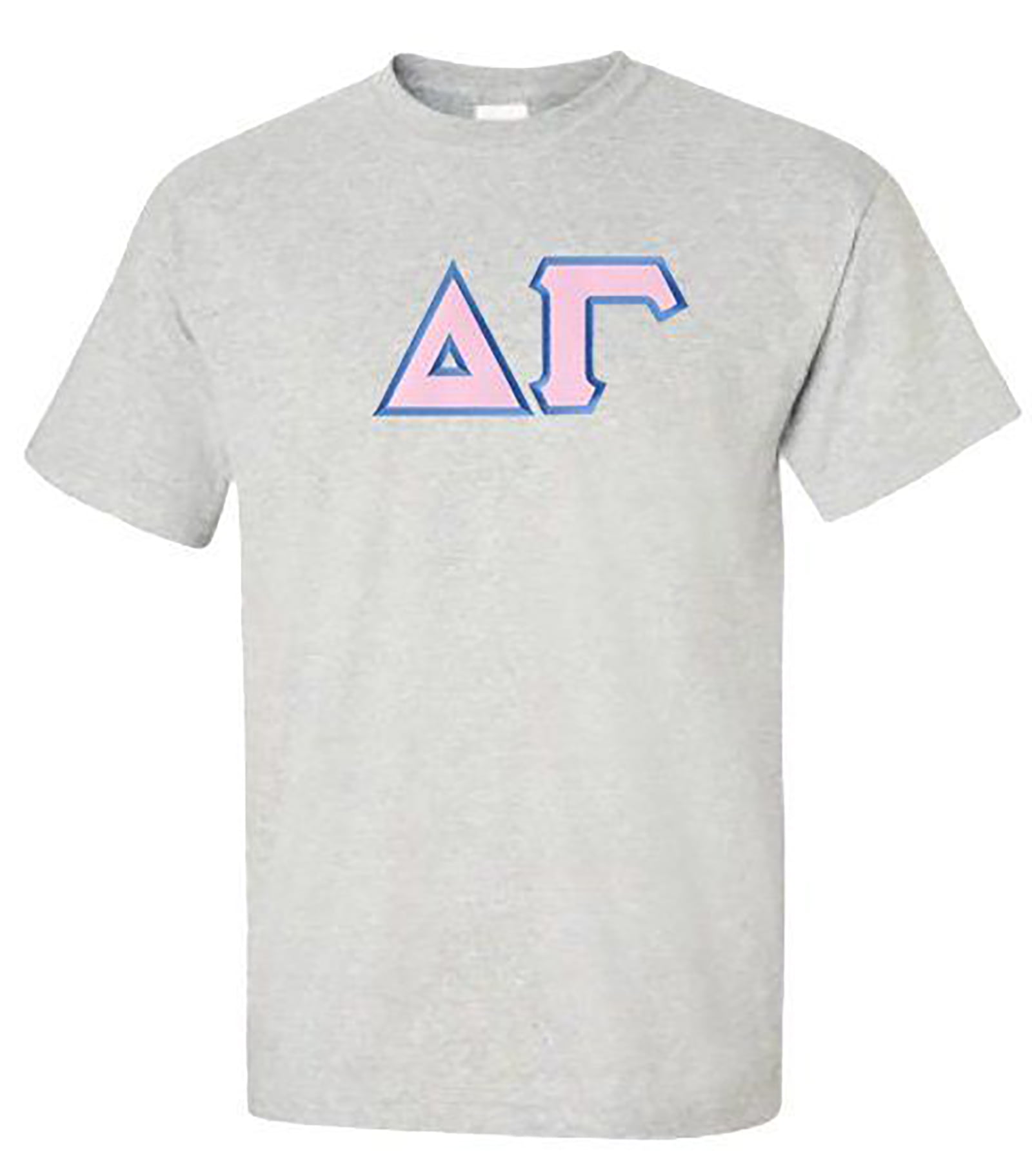 Delta Gamma Lettered Tee Small Light Grey - Walmart.com
