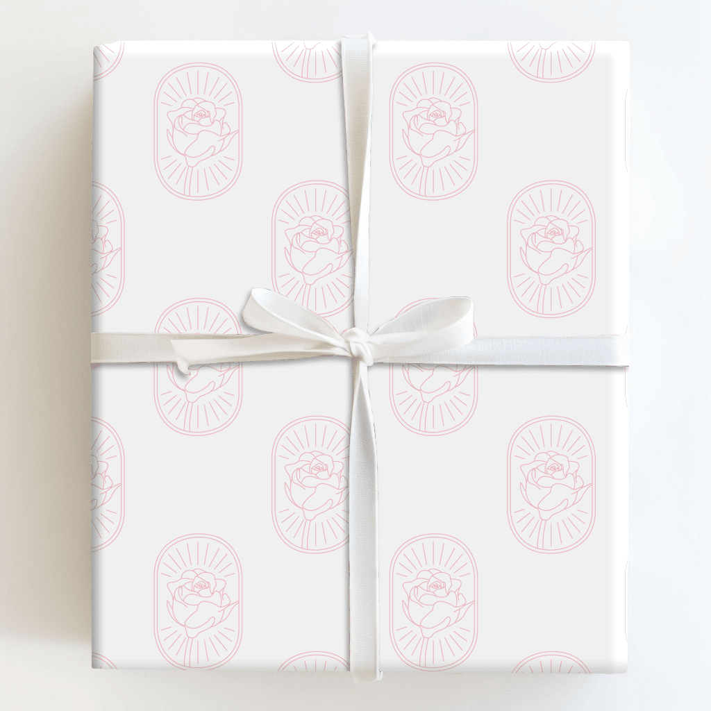Delta Gamma Rose Seal - Christmas Wrapping Paper Roll - Gift Wrap for ...