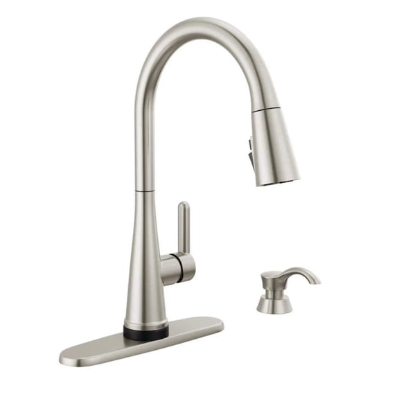 Delta Greydon Touch2O Single Handle Pull Down Sprayer Kitchen Faucet ...