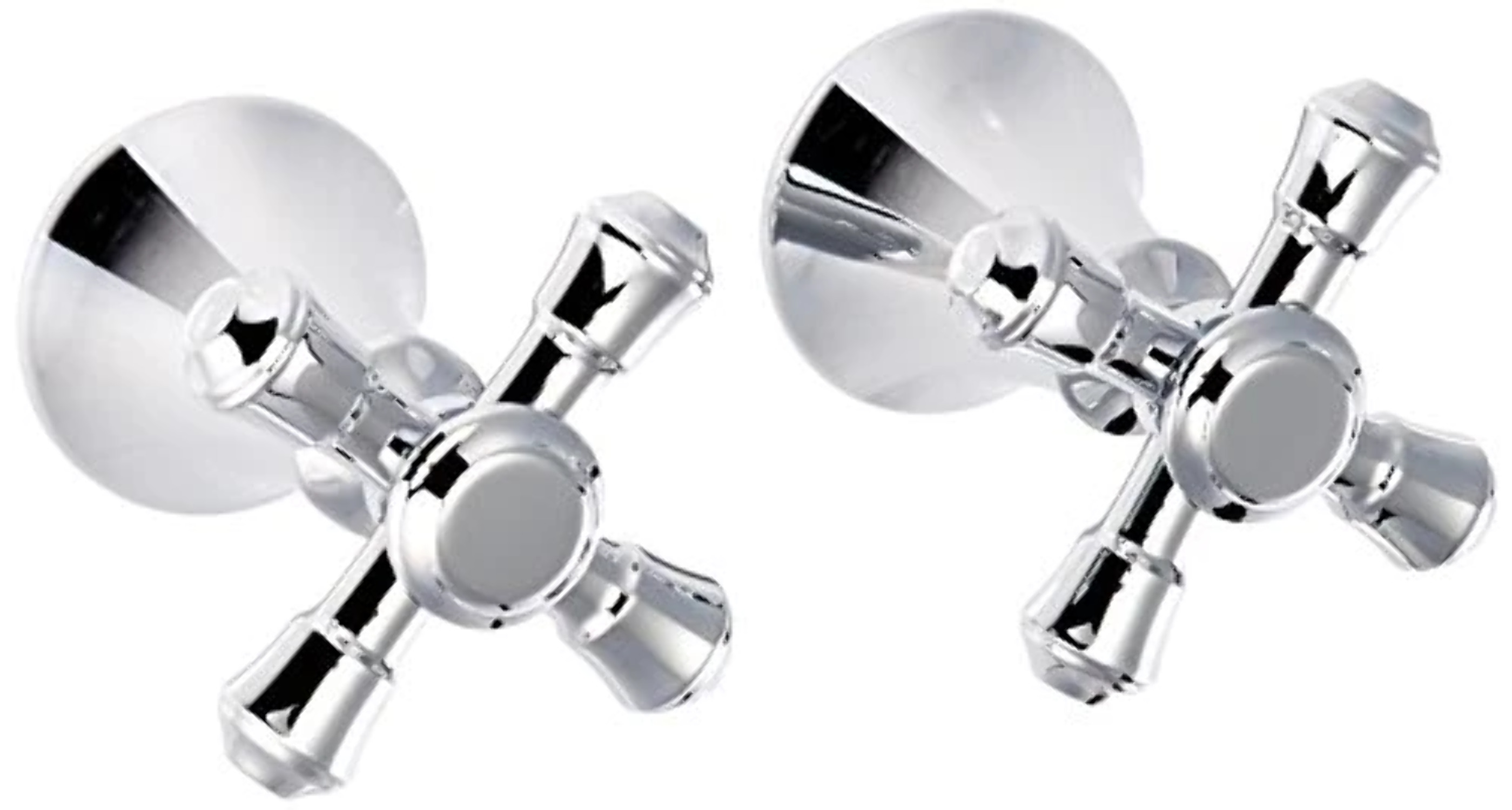 Delta H695 Metal Cross Handle Set - Roman Tub, Chrome - Walmart.com