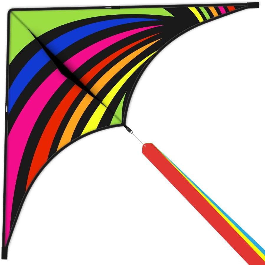 Delta Kite for Kids & Adults, Extremely Easy to Fly Kite, Best Kites ...