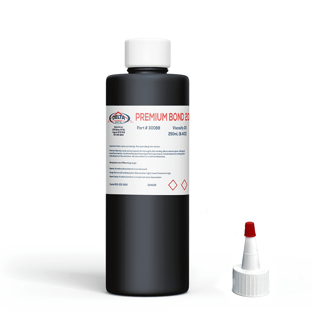 Delta Kits Premium Bond 20 Windshield Repair Resin, 250ml Bottle - Low ...