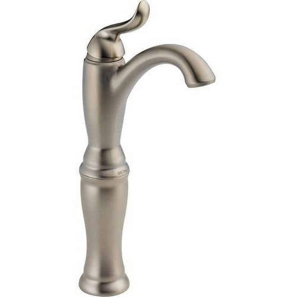Delta Linden Single Handle Vessel Bathroom Faucet in Stainless 794-SS ...