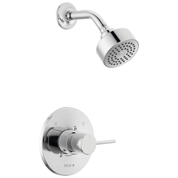 Delta Modern 14 Series Shower Faucet Set, Chrome Shower Head and Handle ...