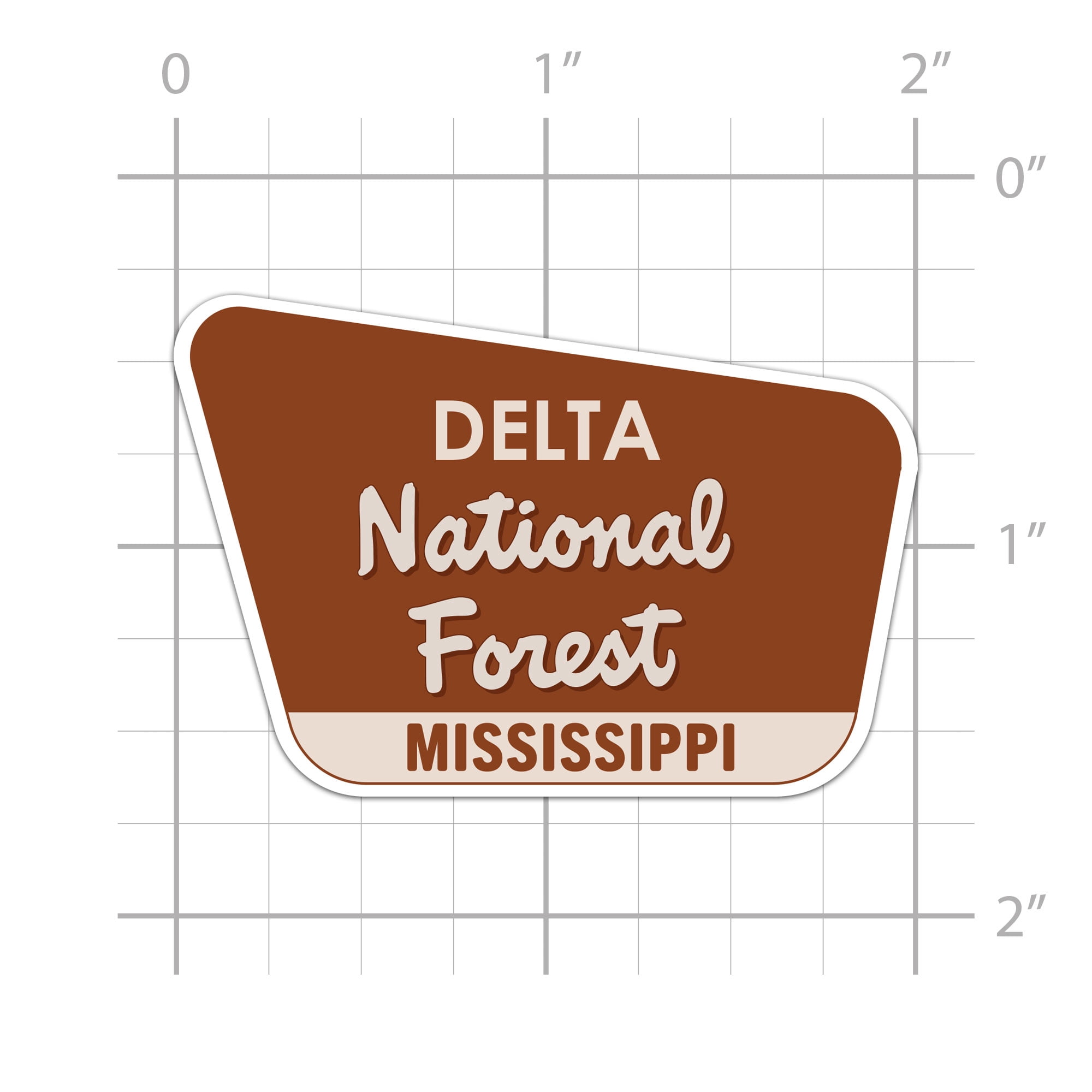 Delta National Forest Mississippi ms Sticker for water bottle phone ...