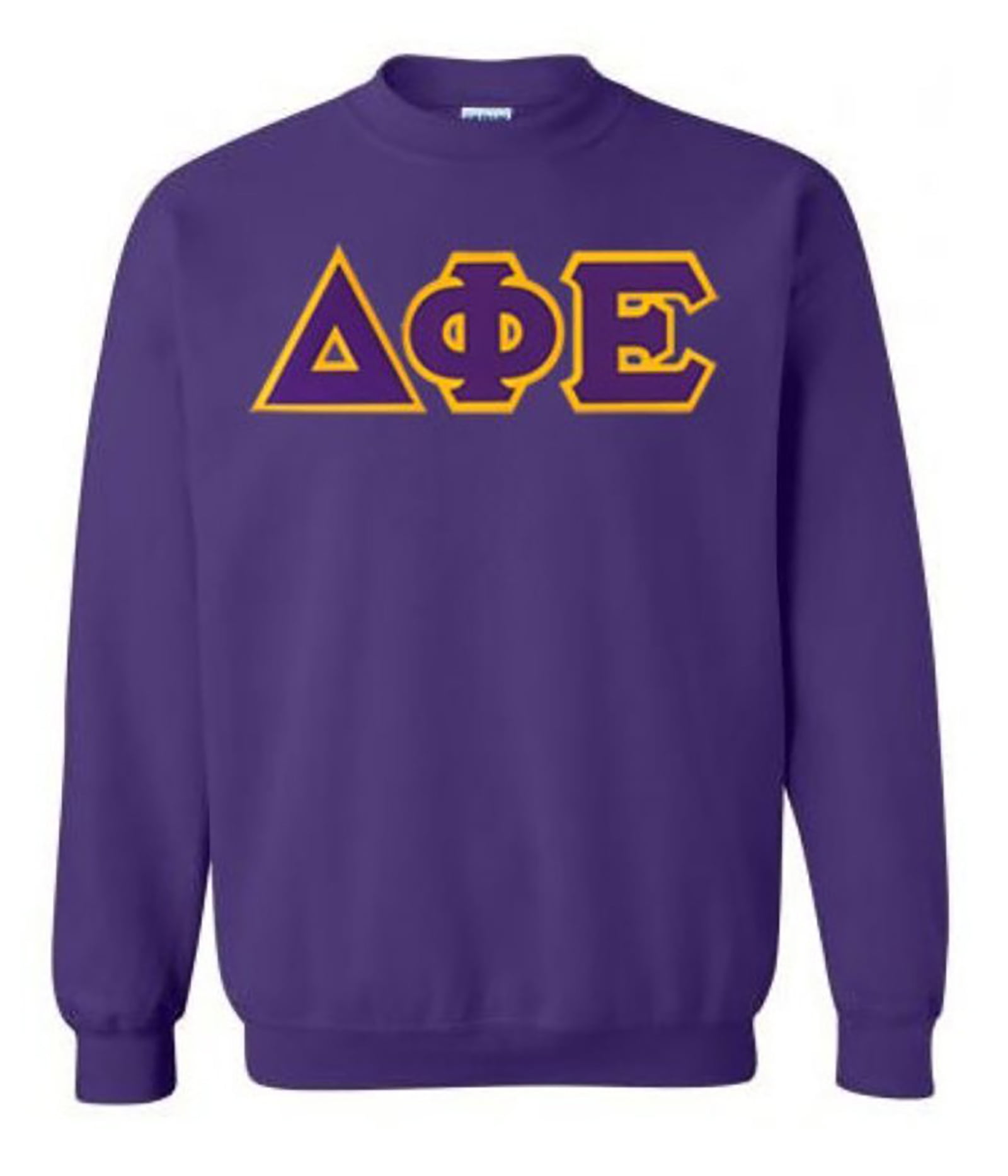 Delta Phi Epsilon Lettered Crewneck Medium Purple - Walmart.com