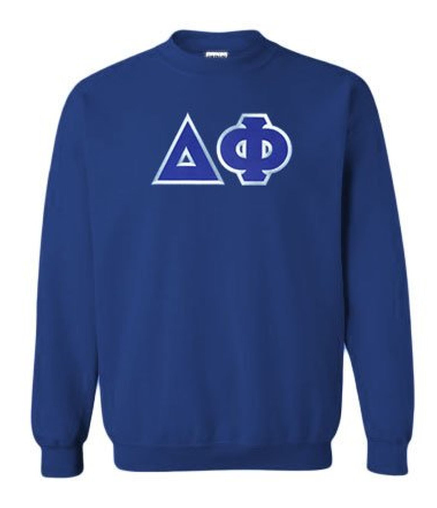 Delta Phi Lettered Crewneck 2X-Large Navy Blue - Walmart.com