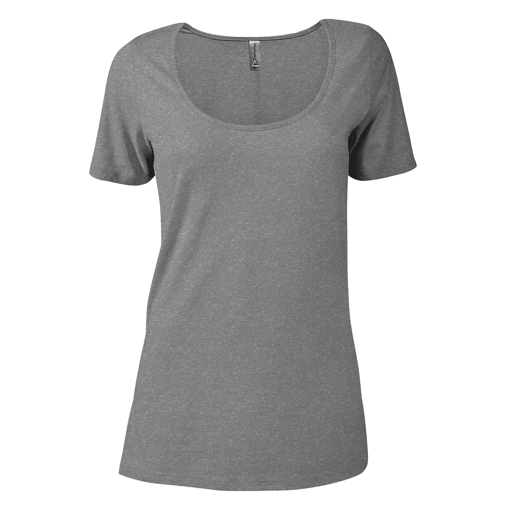Delta Platinum Ladies CVC Short Sleeve Scoop Neck Tee - Walmart.com