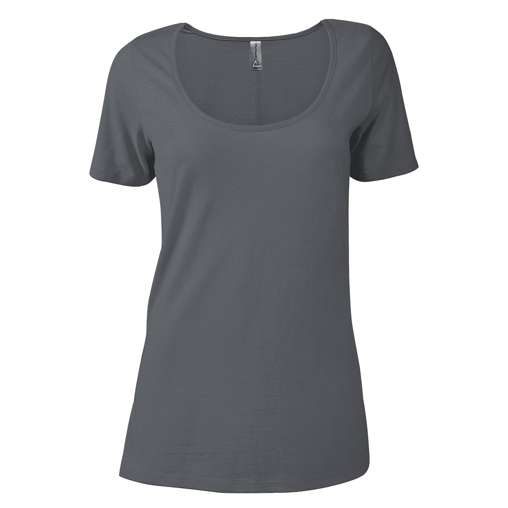 Delta Platinum Ladies CVC Short Sleeve Scoop Neck Tee - Walmart.com