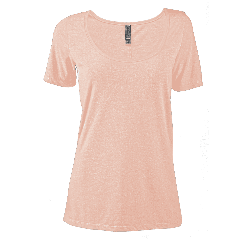 Delta Platinum Ladies Tri-Blend Short Sleeve Scoop Neck Tee - Walmart.com