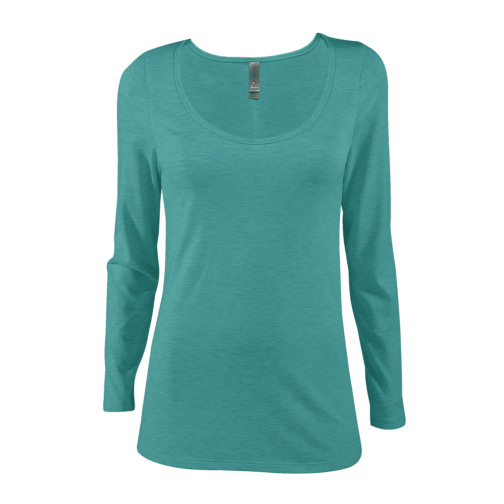 Delta Platinum Women's Tri-Blend Long Sleeve Scoop Neck Tee P507T ...