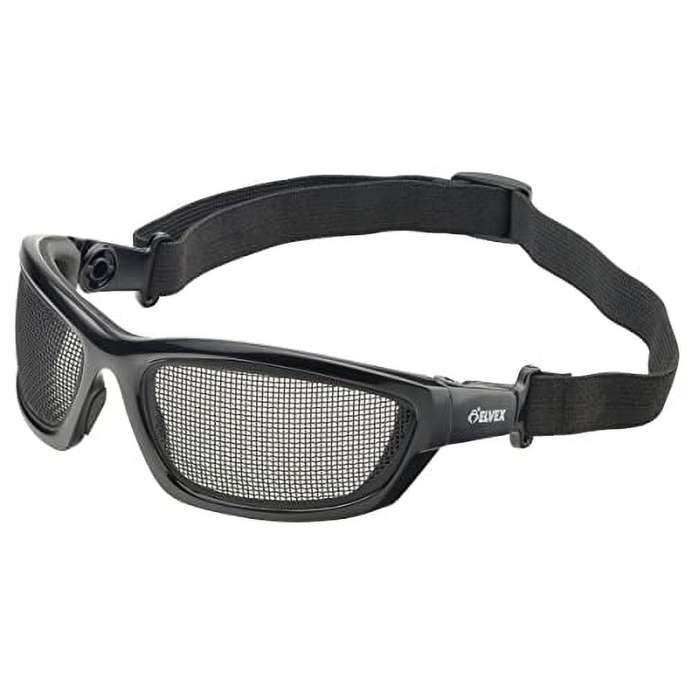 Delta Plus GG-50 Black Stainless Steel Mesh "Lens" Safety Glasses, EVA ...
