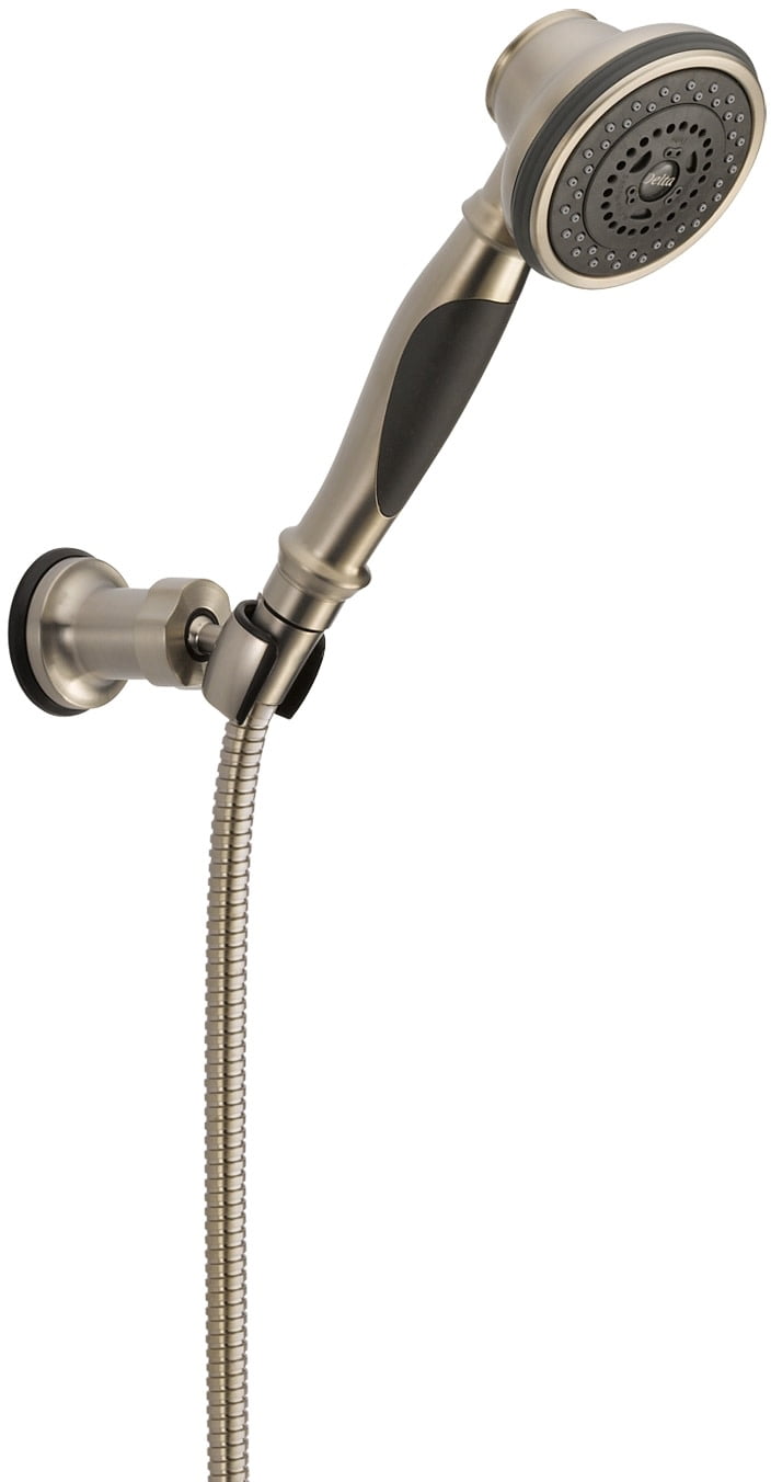 Delta Premium Adjustable 3-Setting Wall Mount Hand Shower, Stainless ...