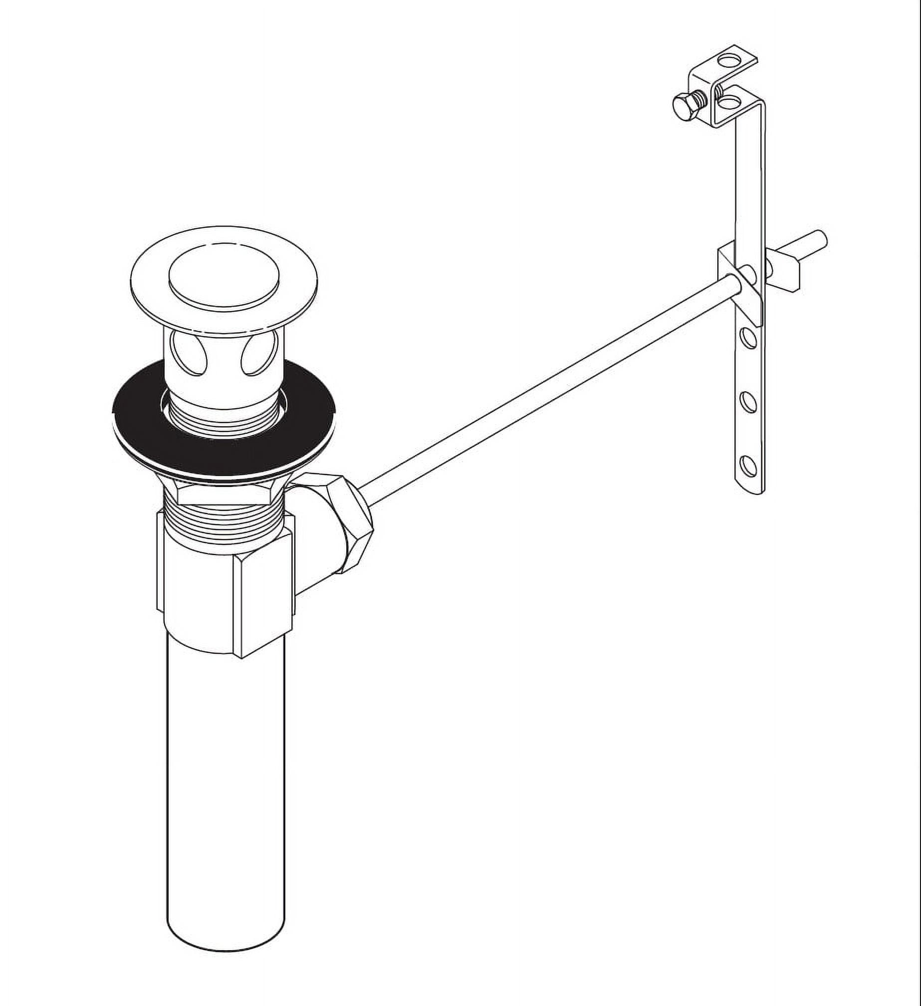 Delta RP26533PN Zura, Metal Drain Assembly - Less Lift Rod - Bathroom ...