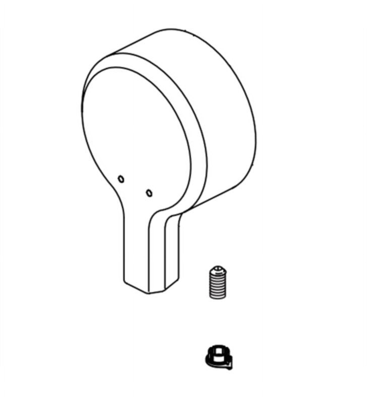 Delta RP91910BL Pivotal Lever Handle with Set Screw and Button In Matte ...