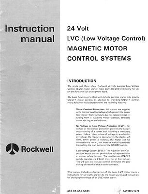 Delta Rockwell 24v LVC Magnetic Motor Control Systems Instructions ...