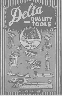 Delta Rockwell Quality Tools Catalogue G - Oct. 1 1930 Instructions ...