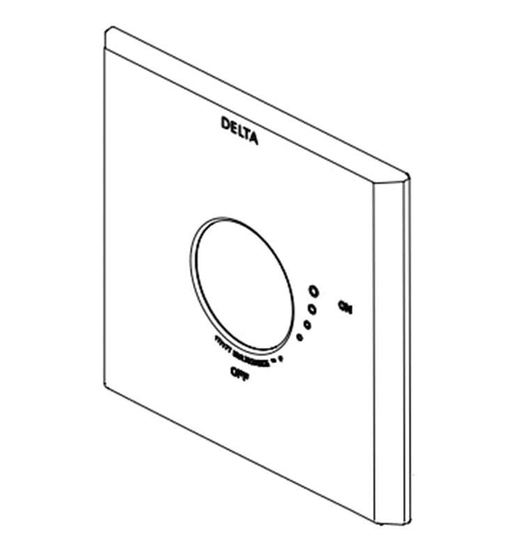 Delta Rp91909 Pivotal 7" Escutcheon Plate For 17 Series Single Hole ...