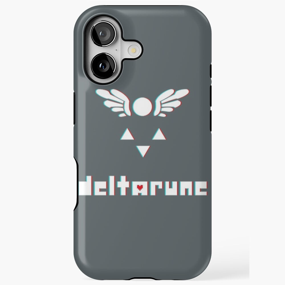 Delta Rune Retro Emblem Funny Cartoon Meme Case for iPhone 11 to 17 Pro ...