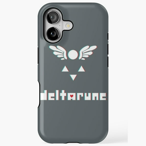 Delta Rune Retro Emblem Funny Cartoon Meme Case for iPhone 11 to 17 Pro ...