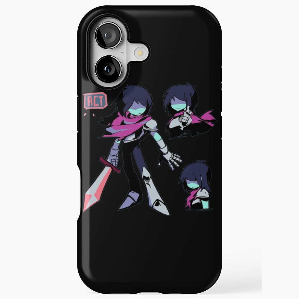 Delta Rune Retro Pixel Cartoon Emblem Meme Case for iPhone 11 to 17 Pro ...
