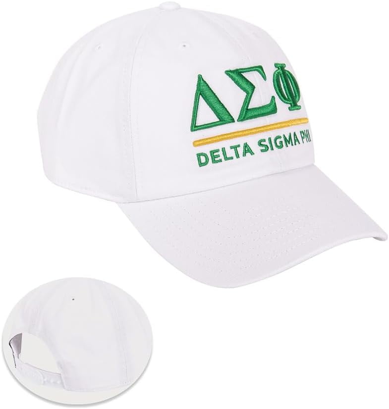 Delta Sigma Phi Baseball Hat Dsp Brimmed Embroirderd Hats Cap Adjustable Cloth Strap Adult ...