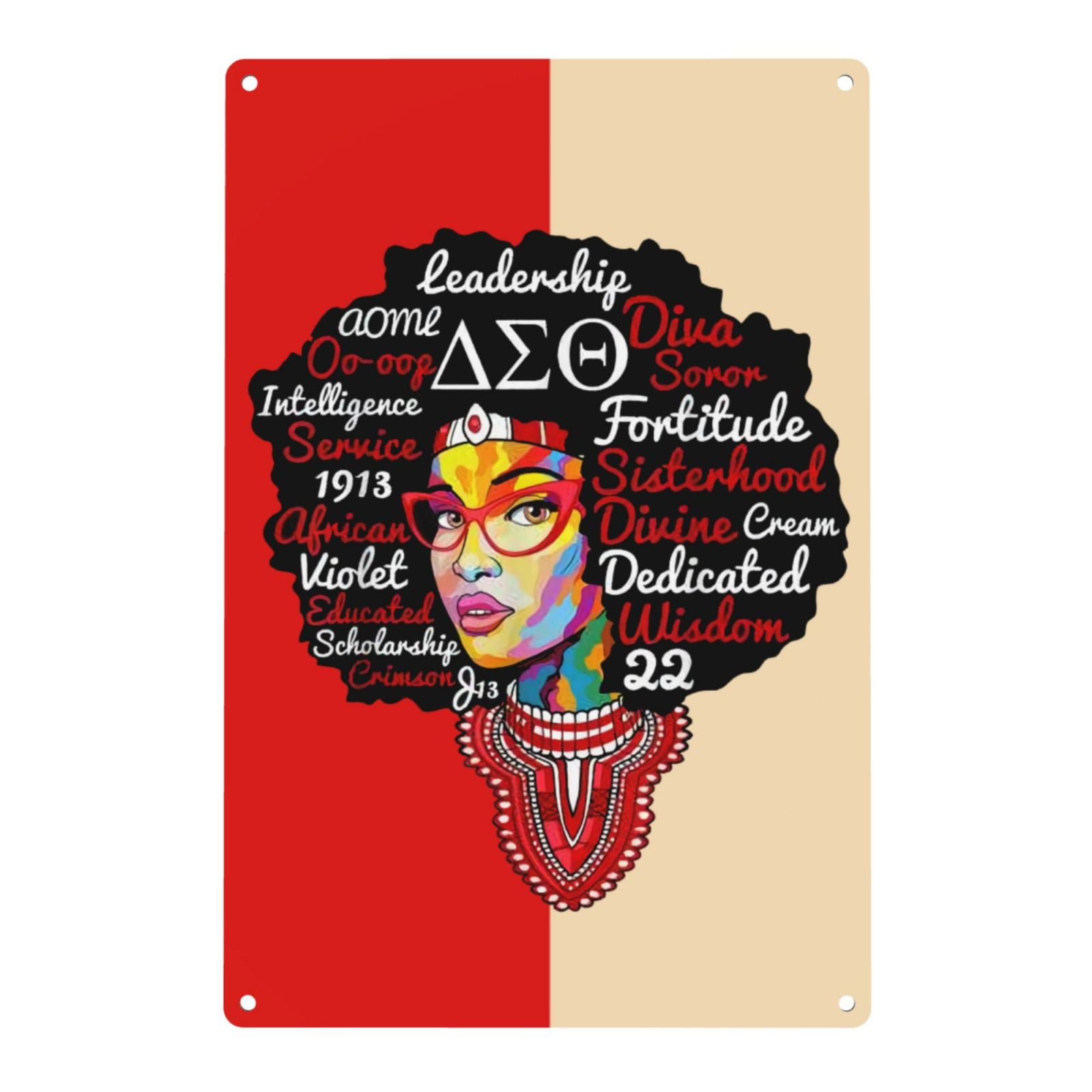 Delta Sigma Theta Aluminum Decorative Signs Wall Art Novelty Plaque Bar ...