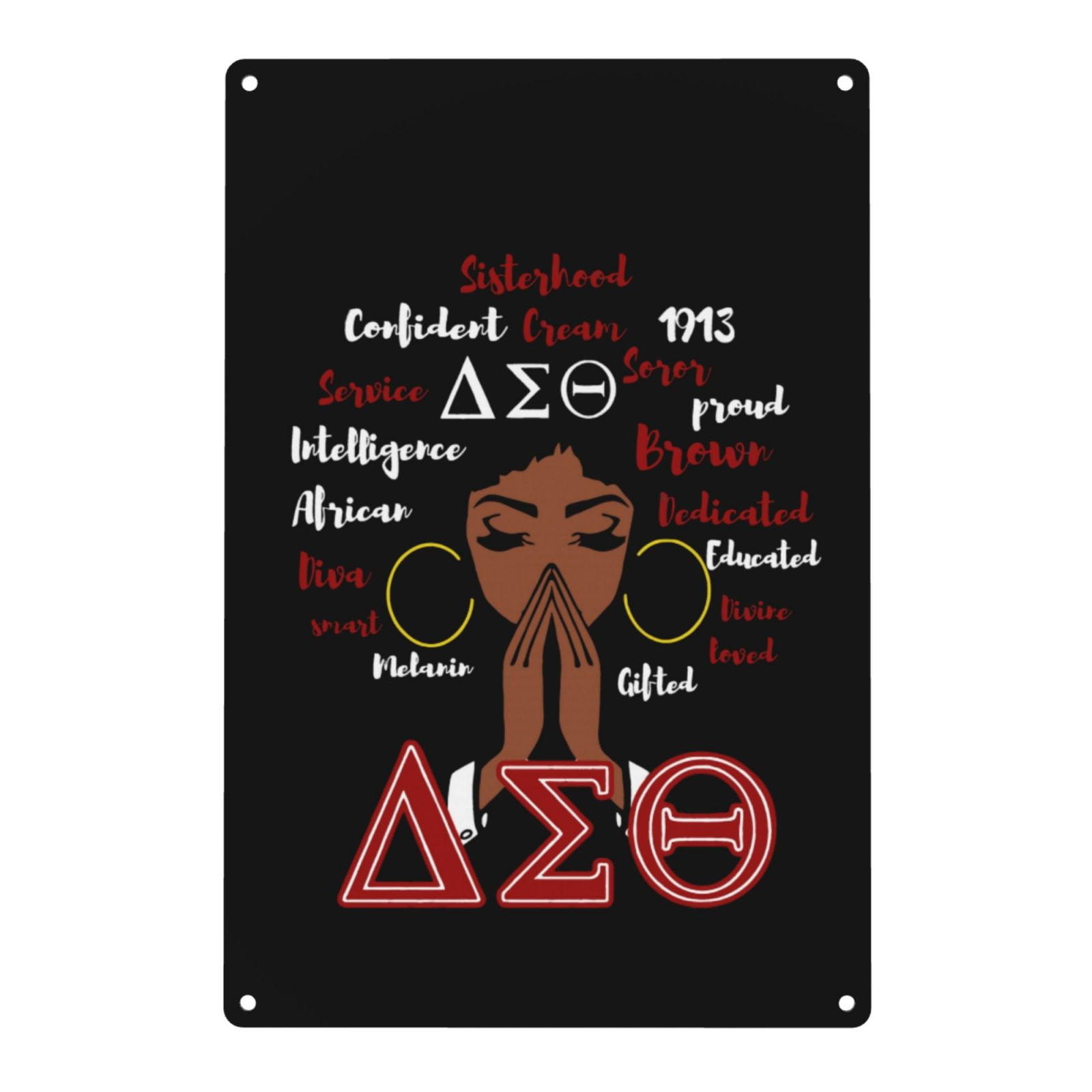 Delta Sigma Theta Aluminum Decorative Signs Wall Art Novelty Plaque Bar ...