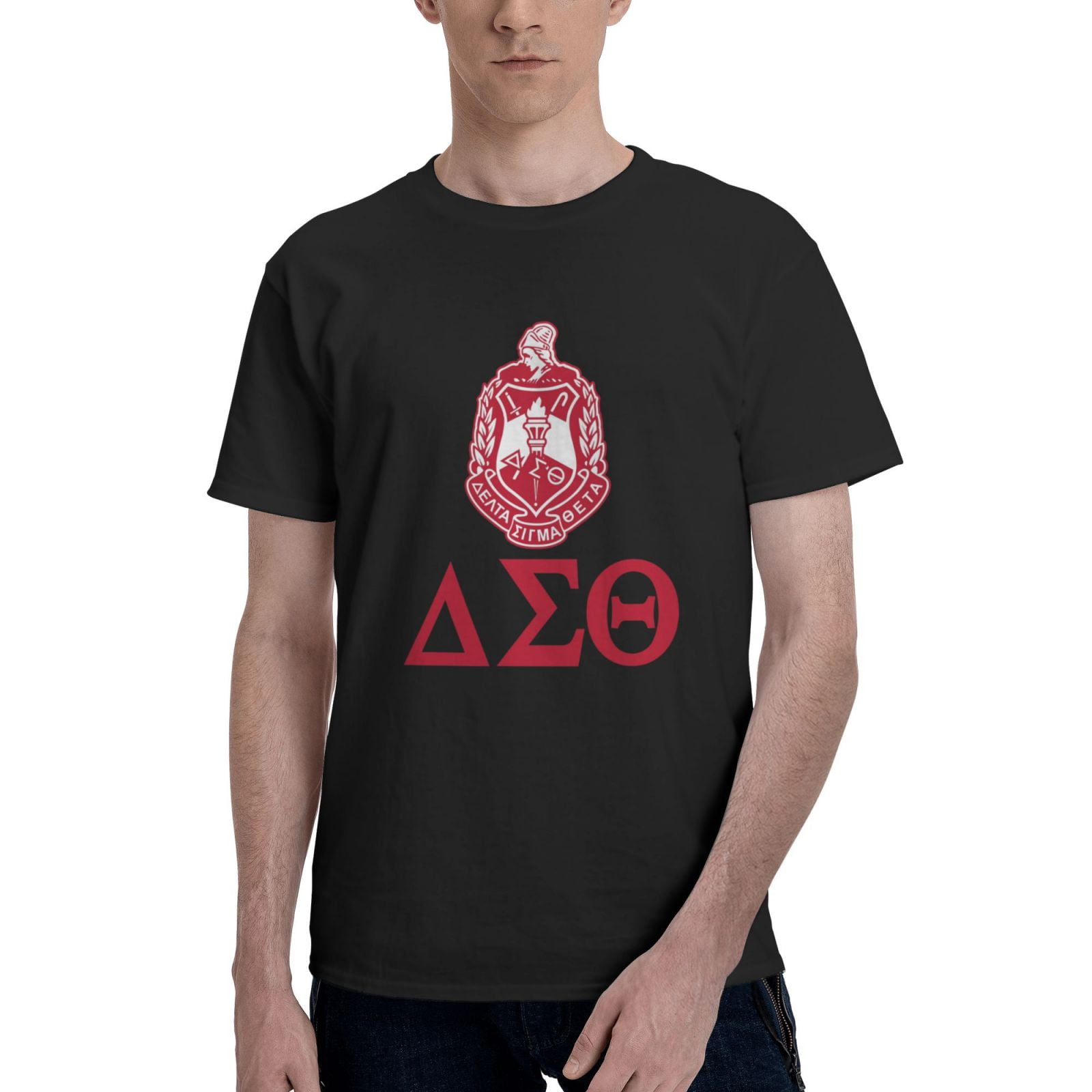 Delta Sigma Theta Men's Short Sleeve Crew Neck T Shirt Athletic Running ...