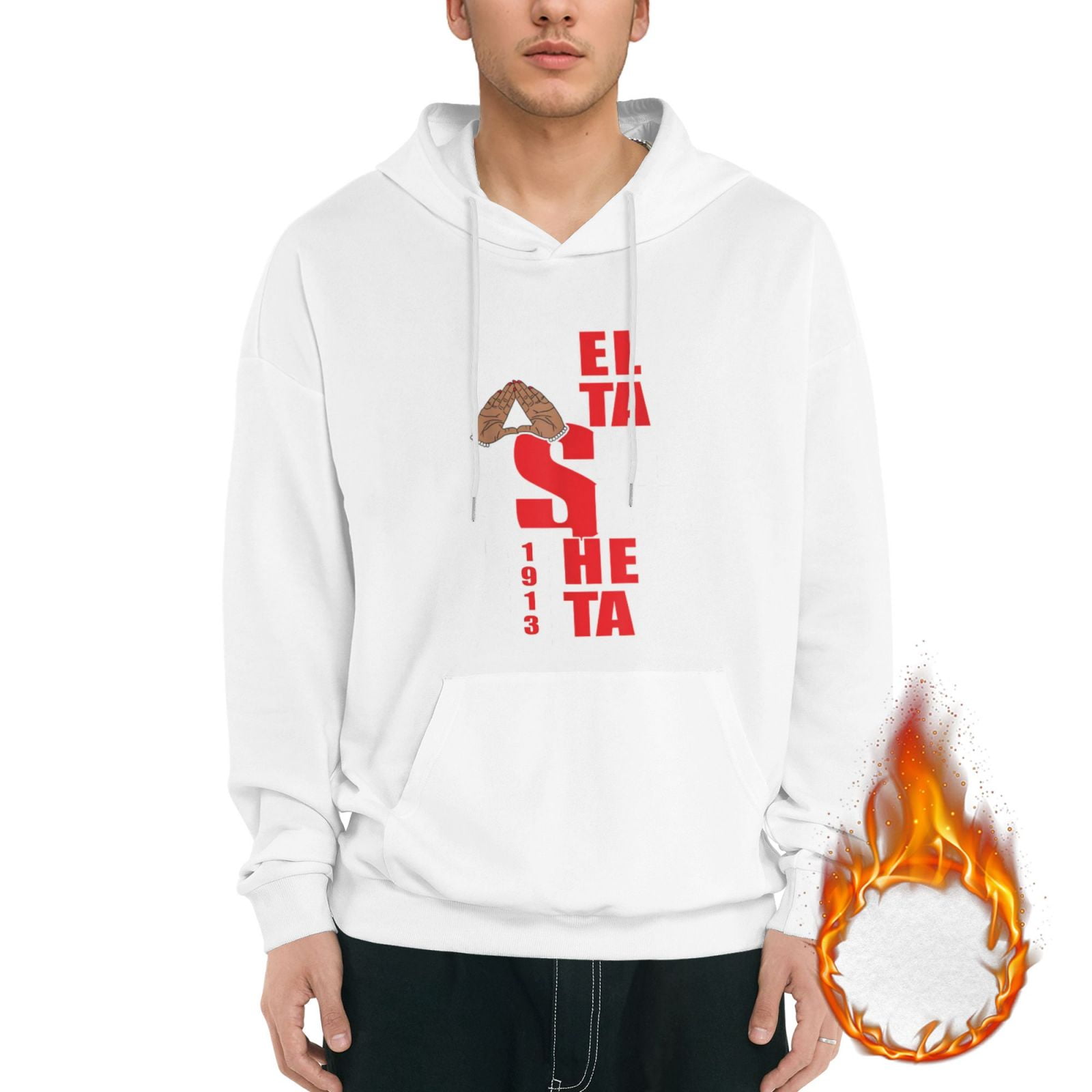 Delta Sigma Theta Men's Velvet Hooded Sweatshirt - Walmart.com