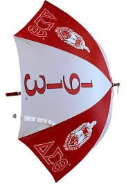 Delta Sigma Theta Sorority Wide Umbrella 30 Inch Jumbo Size, Carbon ...