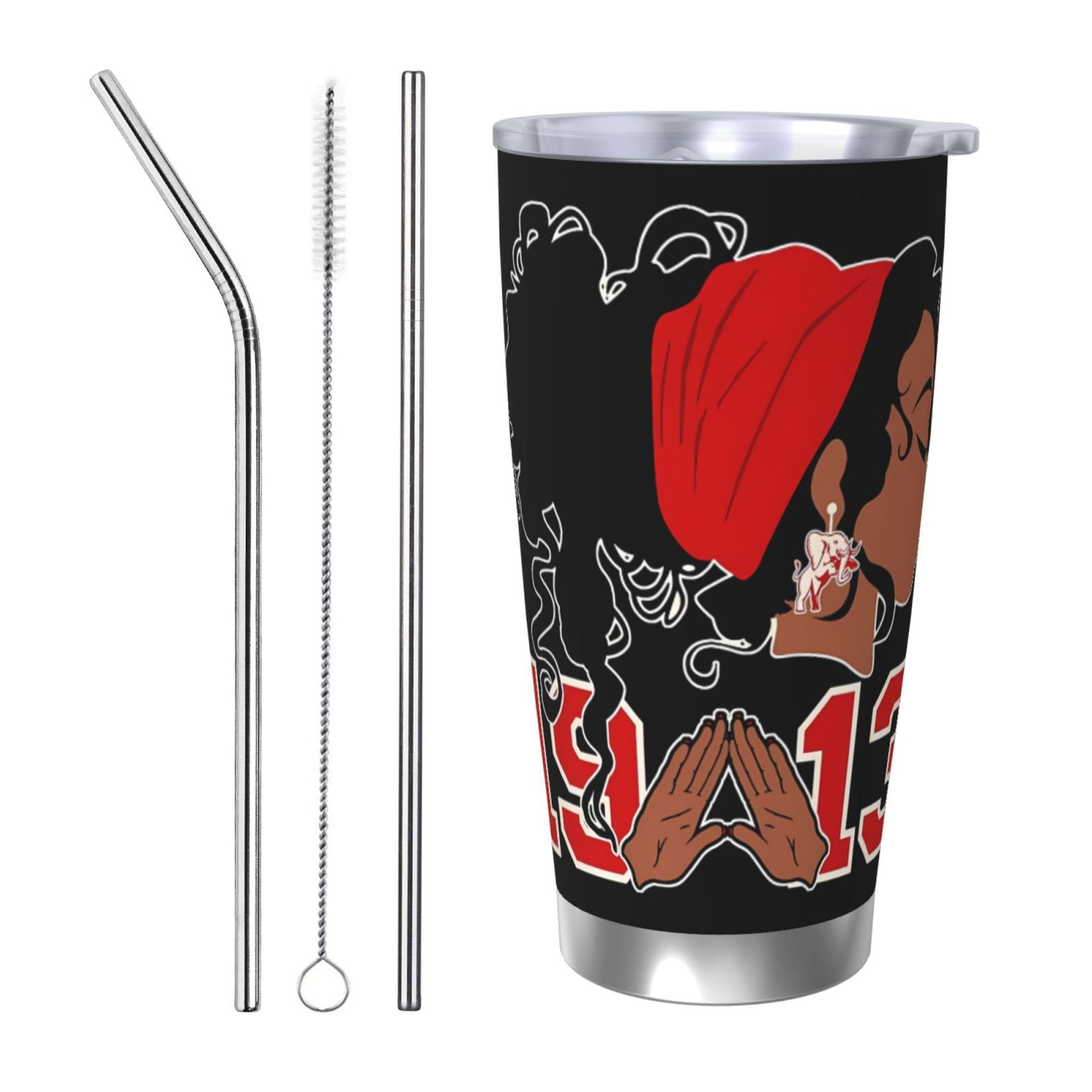 Delta Sigma Theta Stainless Steel Tumbler Double Wall Vacuum Travel ...