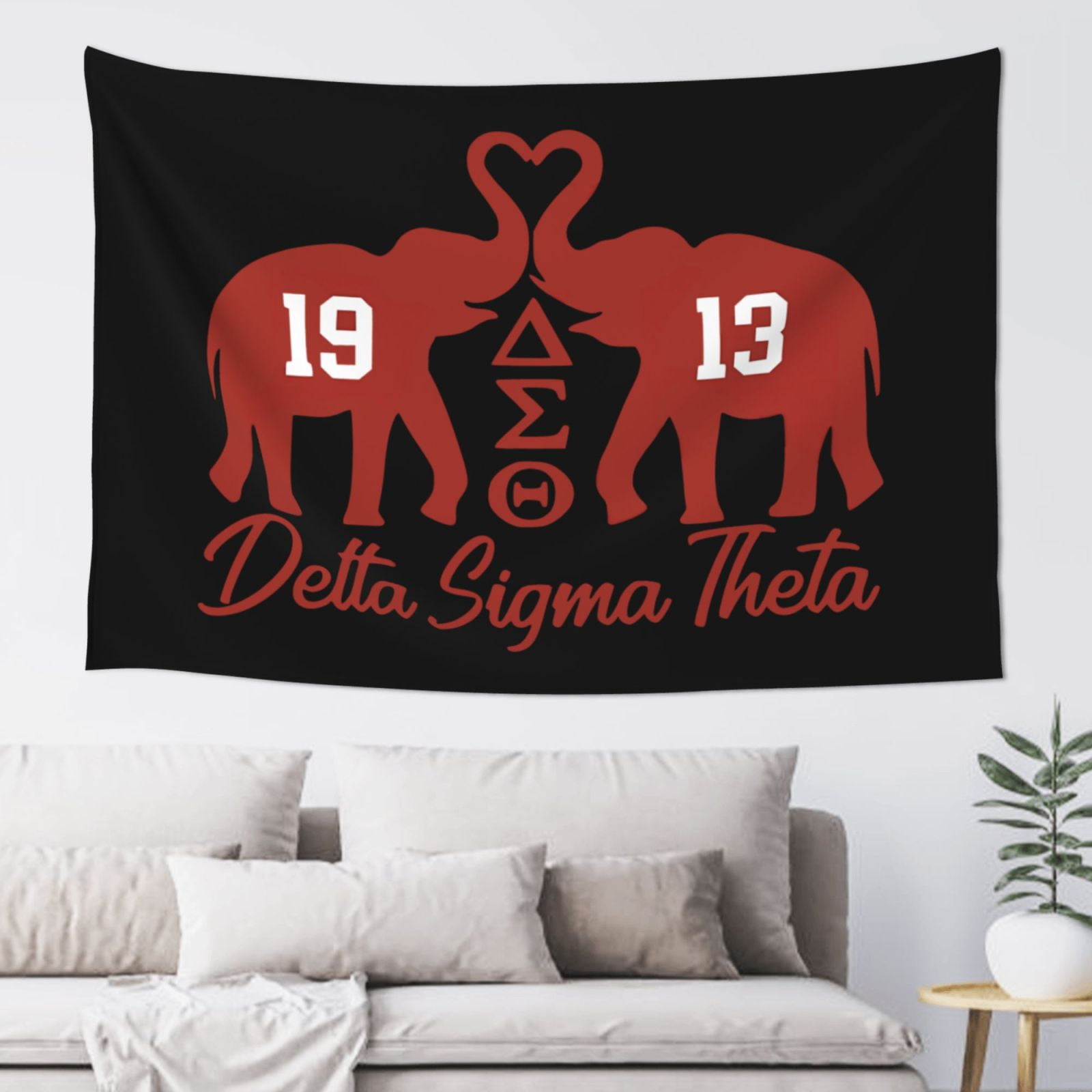Delta Sigma Theta Tapestry Flag Print Wall Hanging 3d Printed Art ...