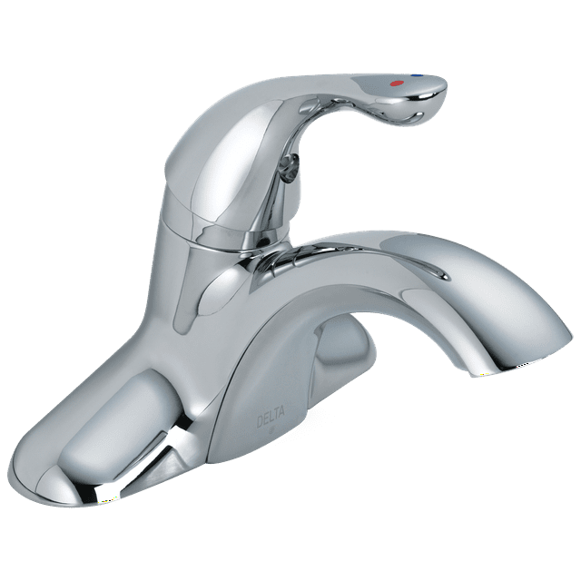 Delta Single Handle Centerset Bathroom Faucet in Chrome 501LF-HGMHDF ...