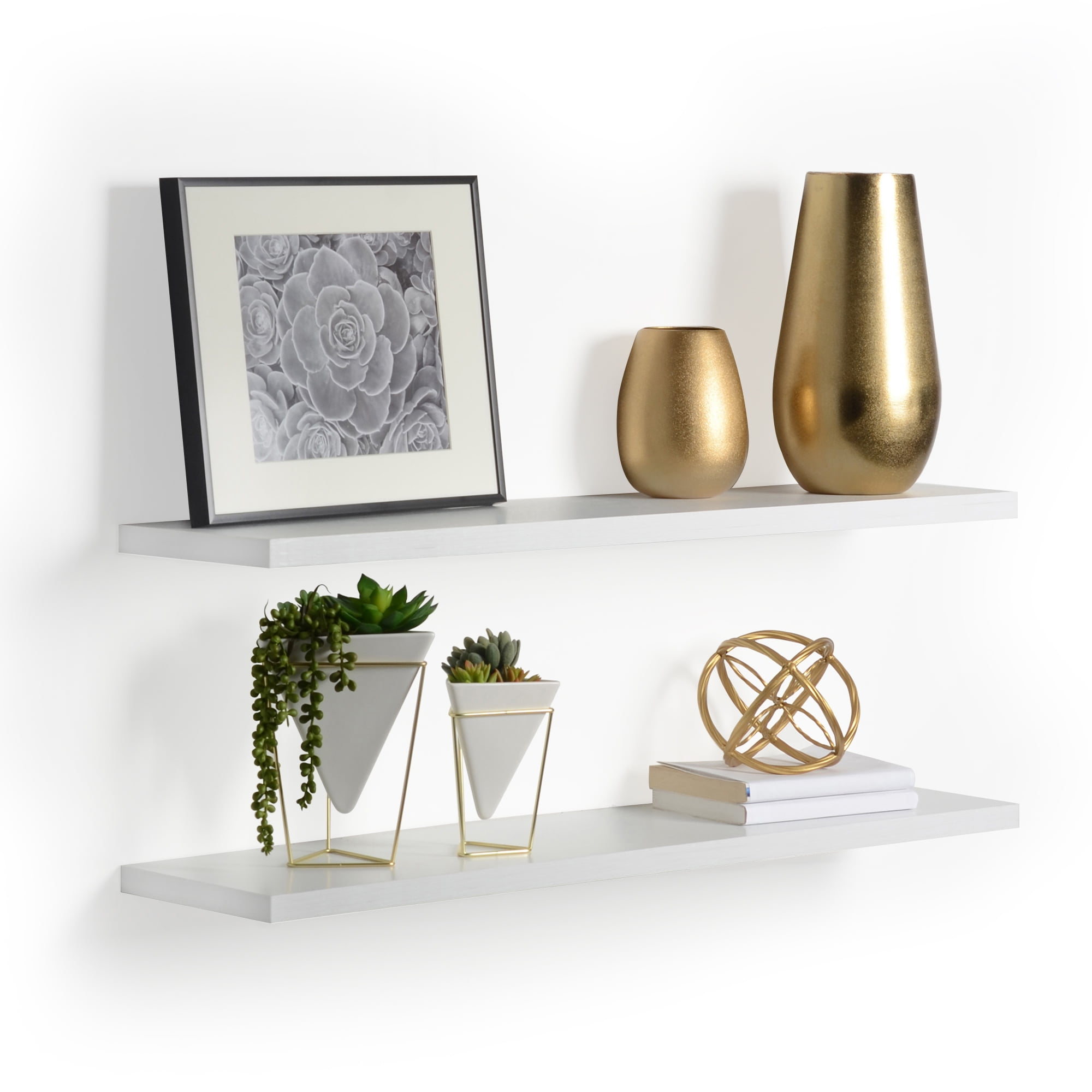 Delta Cycle Slim Floating Wall Shelves 36x8x1 - Walmart.com