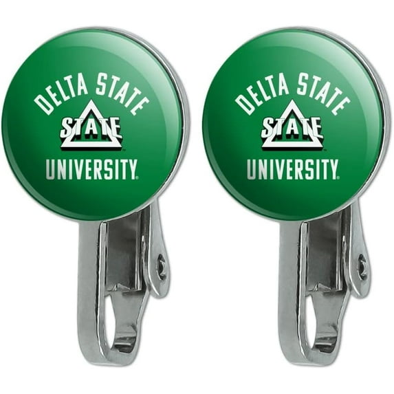 Delta State Statesmen Novelty Clip-On Stud Earrings[w712] - Walmart.com