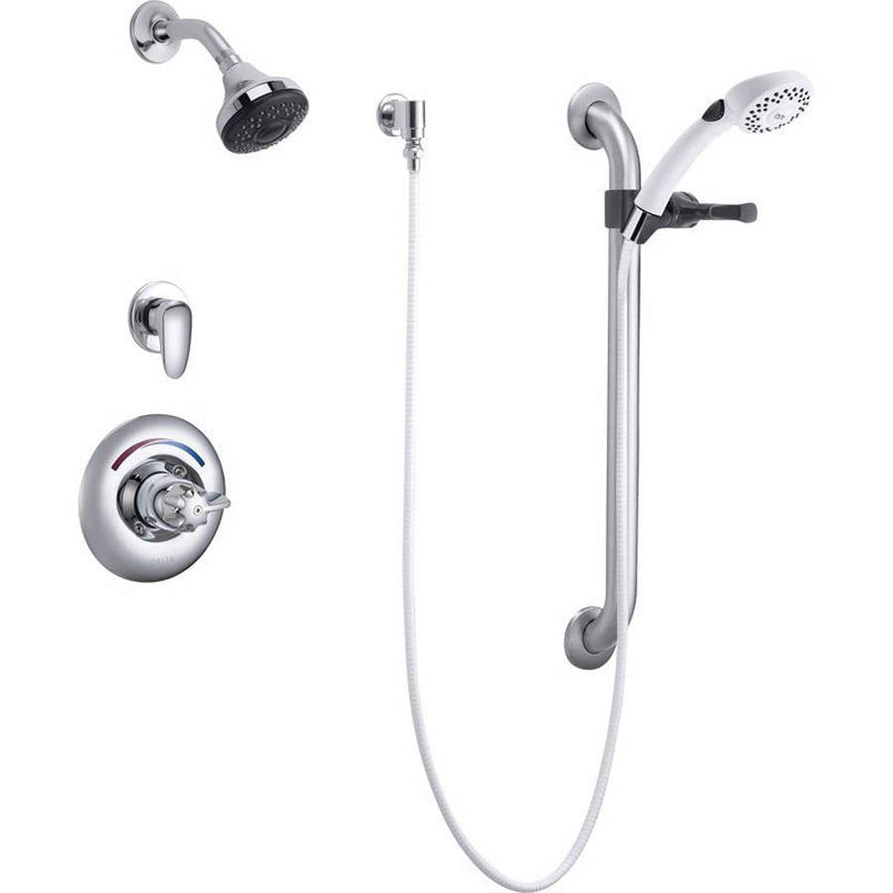 Delta T13H333 Commercial Wall Mounted Single Function Shower Faucet ...
