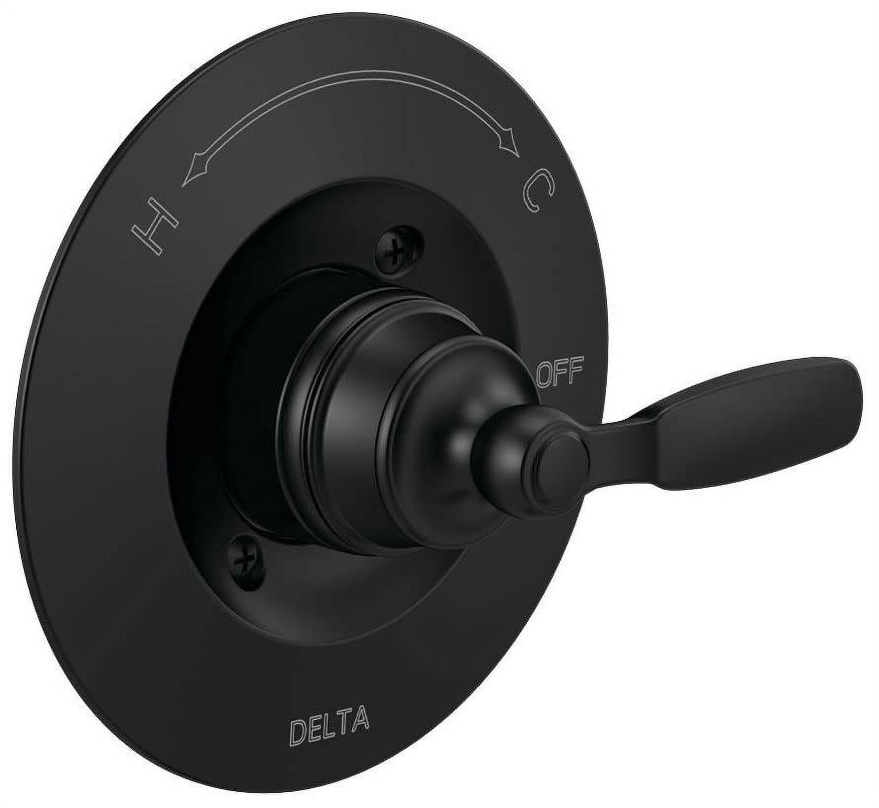 Delta T14032 Woodhurst Pressure Balanced Valve Trim Only - Black ...