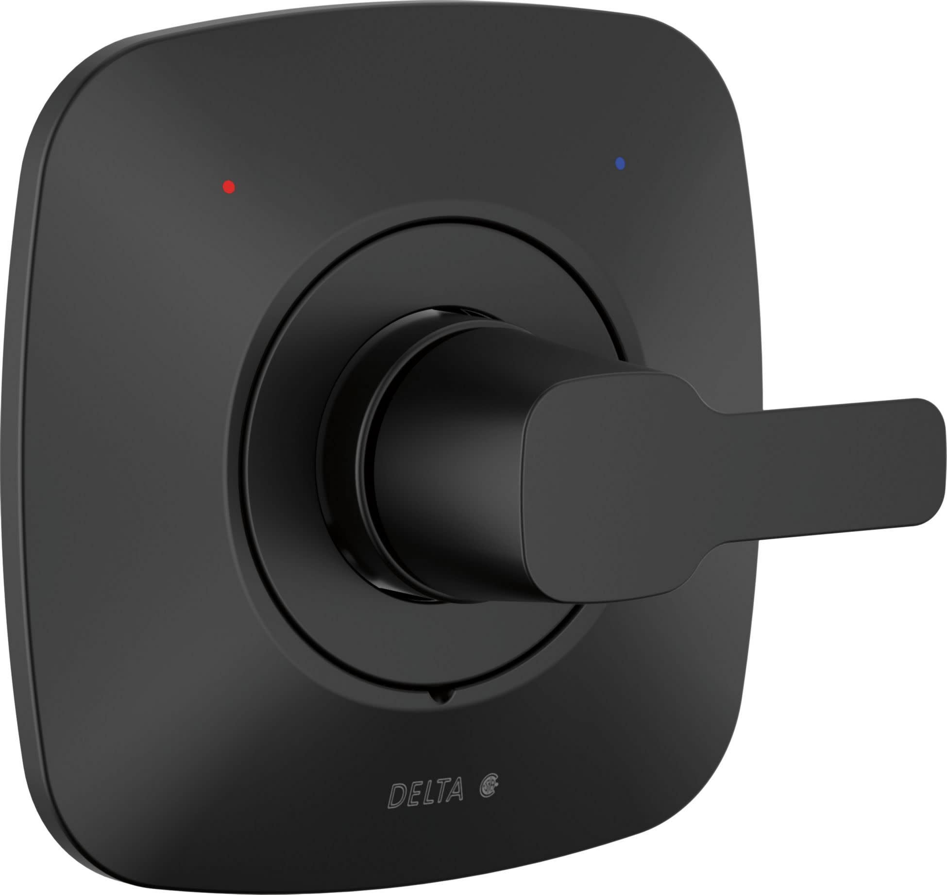 Delta T140339-BL-PP Modern Pressure Balanced Valve Trim Only - Black ...