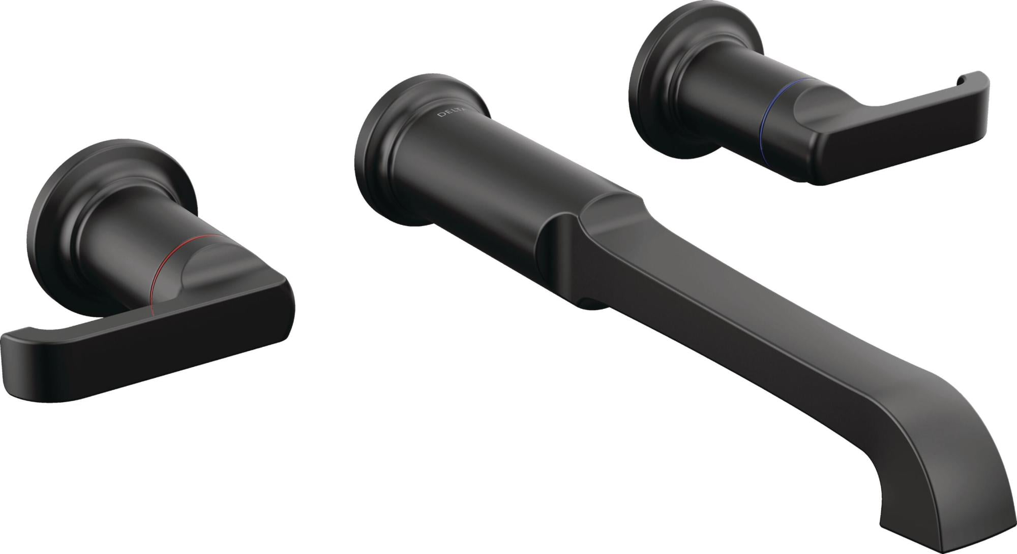 Delta T5789-Lhp-Wl Tetra Wall Mounted Two Handle Tub Filler - Black ...