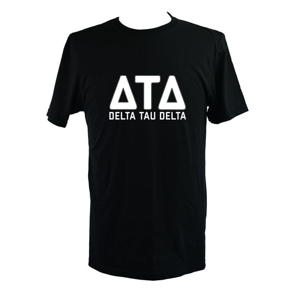 Delta Tau Delta T-Shirt - Varsity Letter Fraternity Tee, 100% Cottont ...