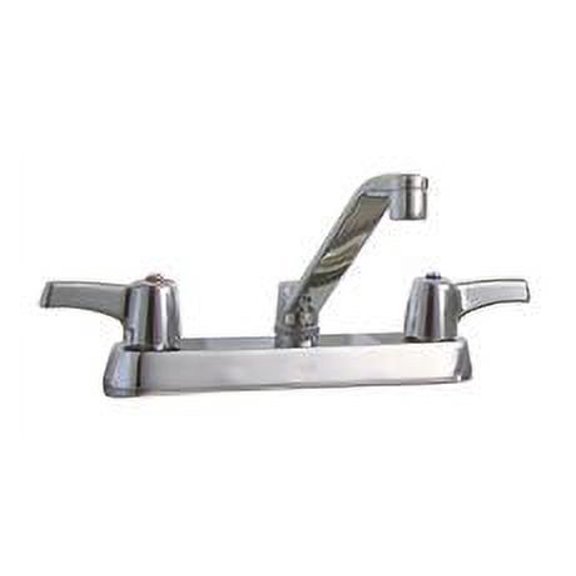 Leland Single Handle Pull-Down Kitchen Faucet in Arctic Stainless 978 ...