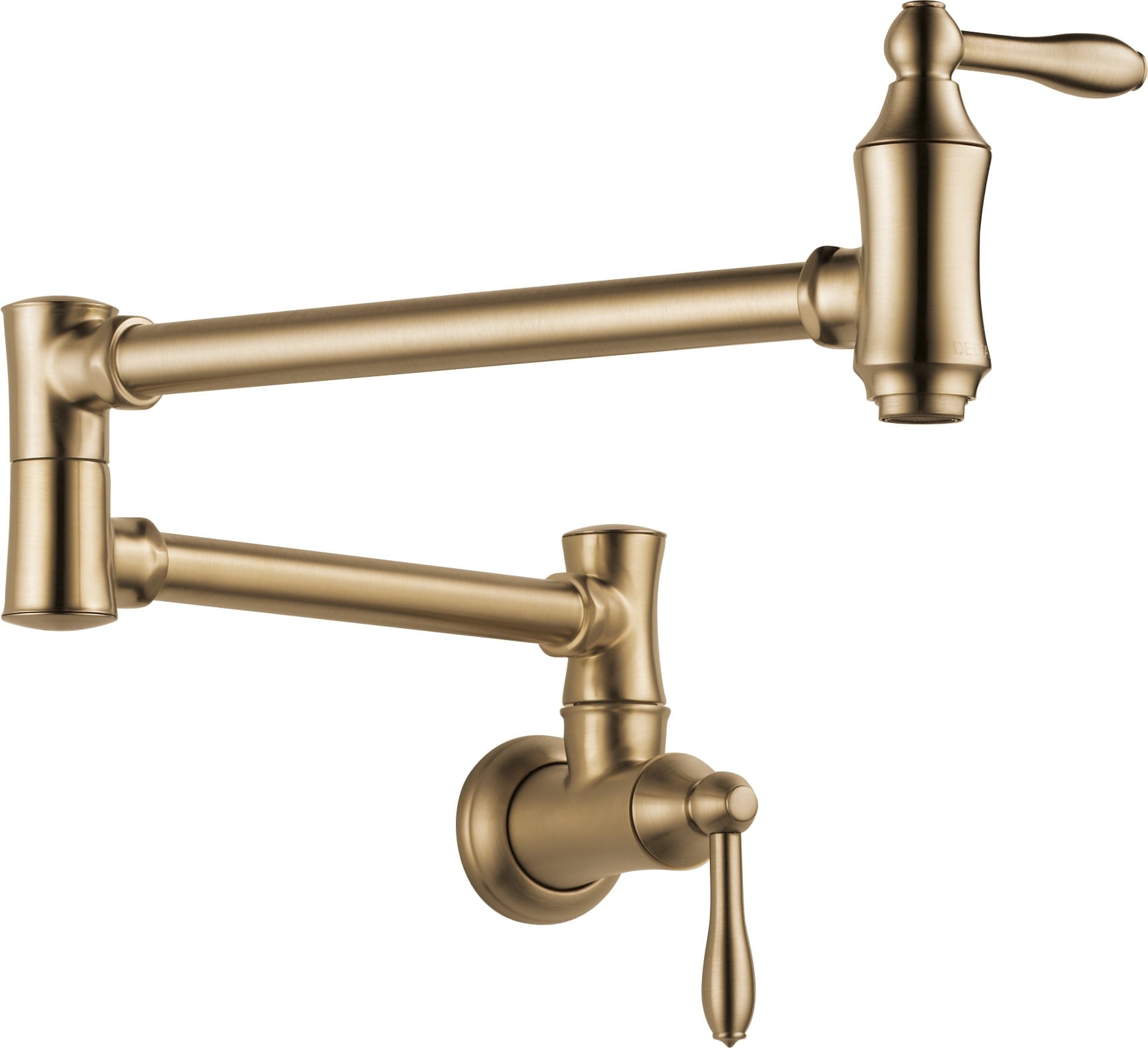 Delta 1177Lf Traditional Wall Mounted Pot Filler - Bronze - Walmart.com