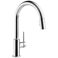 Linden Single Handle Pull-Out Kitchen Faucet in Chrome 4353-DST ...