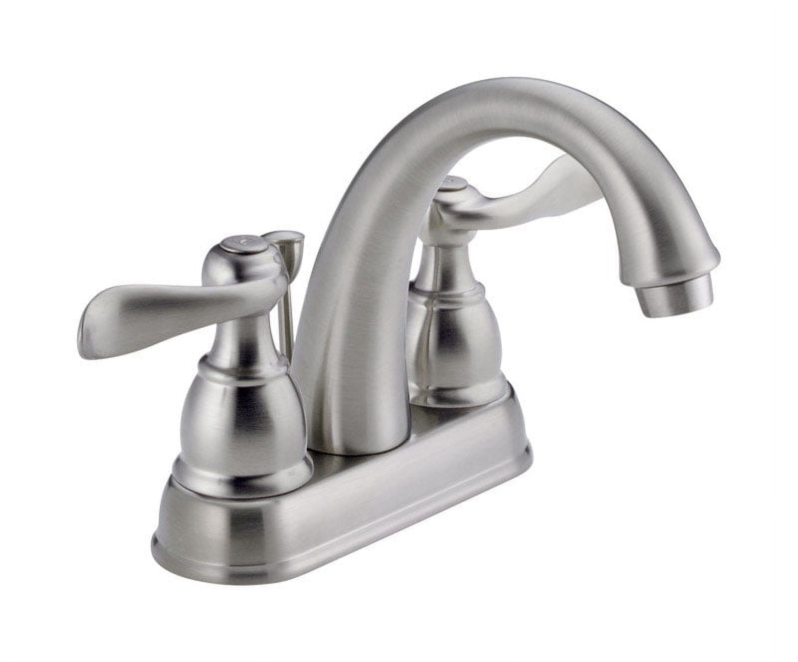 Delta Windemere Brushed Nickel Two Handle Laundry Faucet 4 in ...
