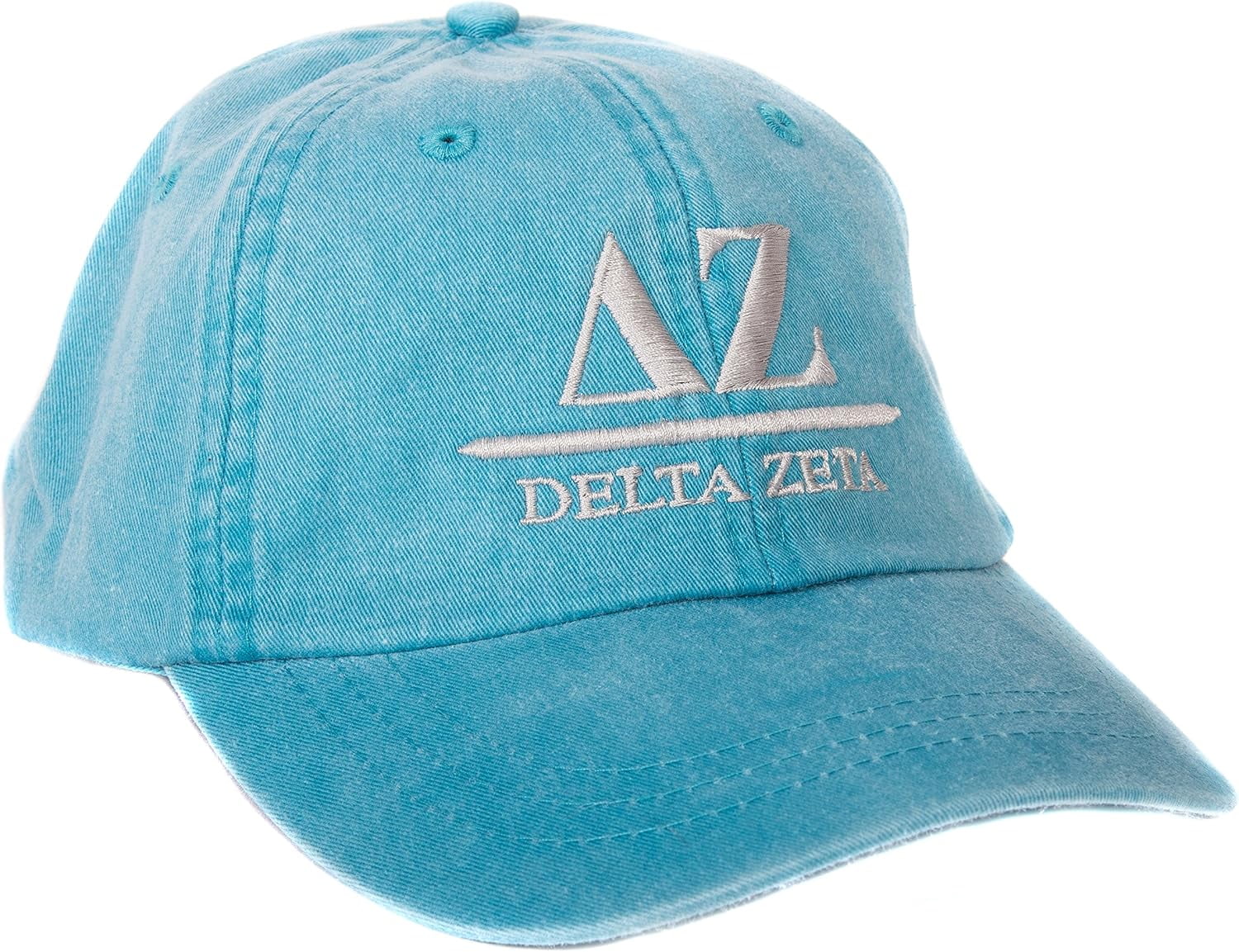 Delta Zeta (B) Sorority Embroidered Baseball Hat Cap Cursive Name Font ...