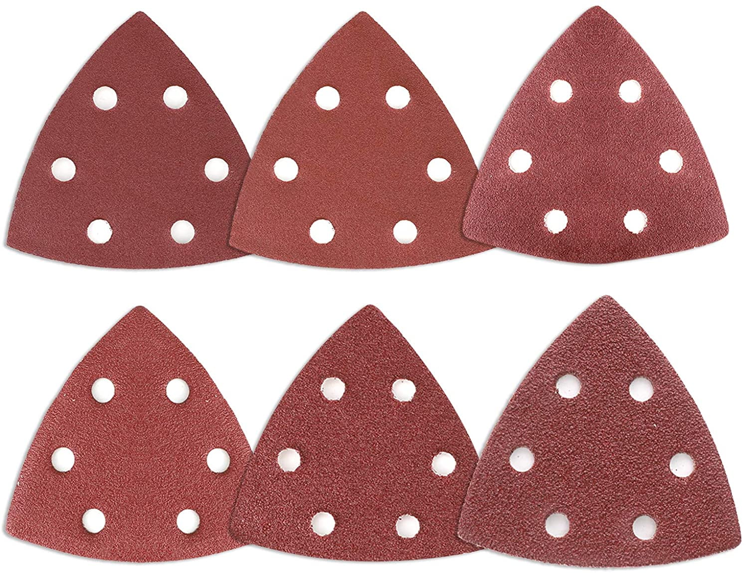 Delta sanding triangles, 120 pieces 6-hole delta sanding triangles mix ...