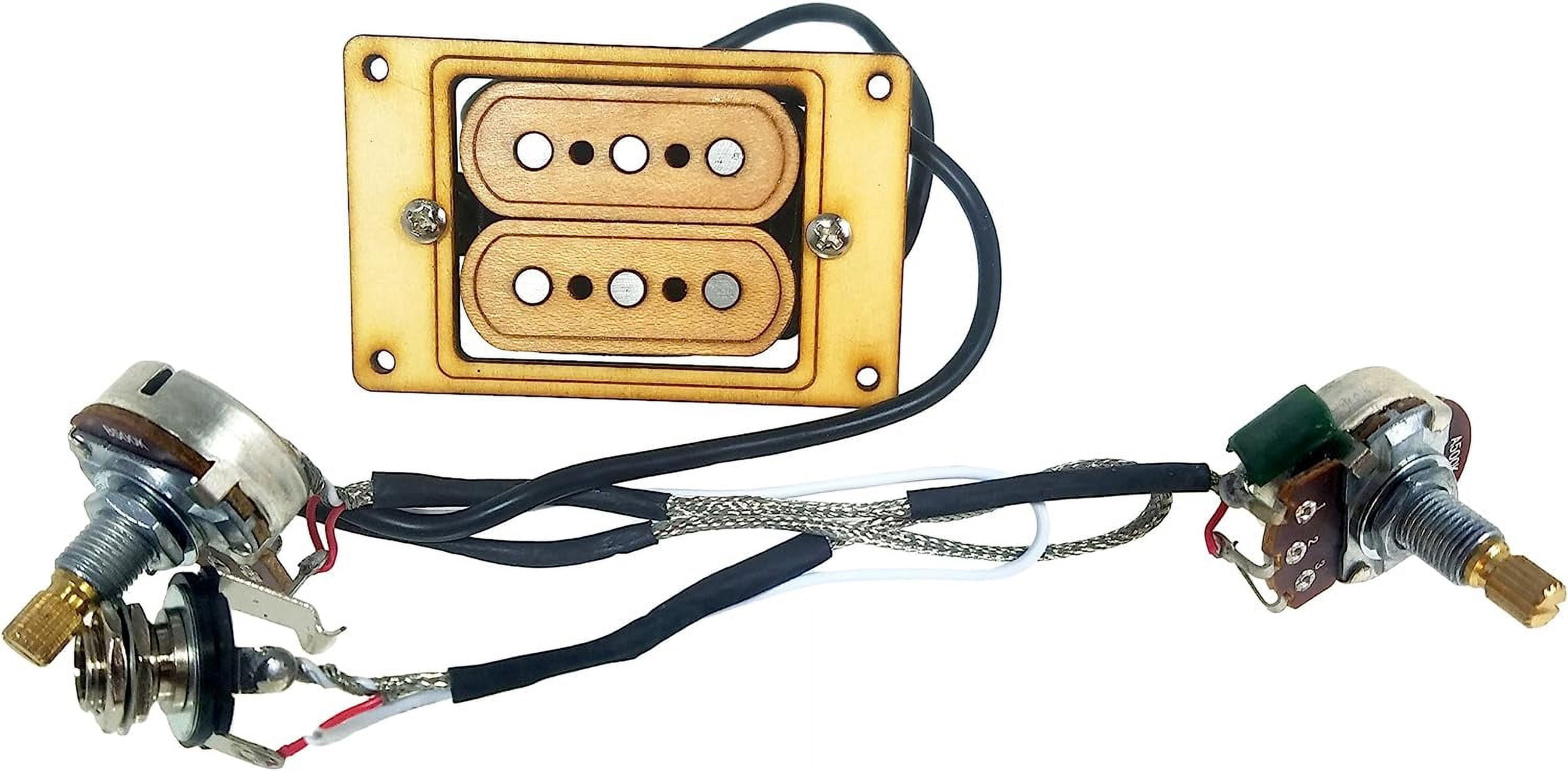 "DeltaBucker Deluxe" 3-string Maple Cigar Box Guitar Humbucker Pickup ...