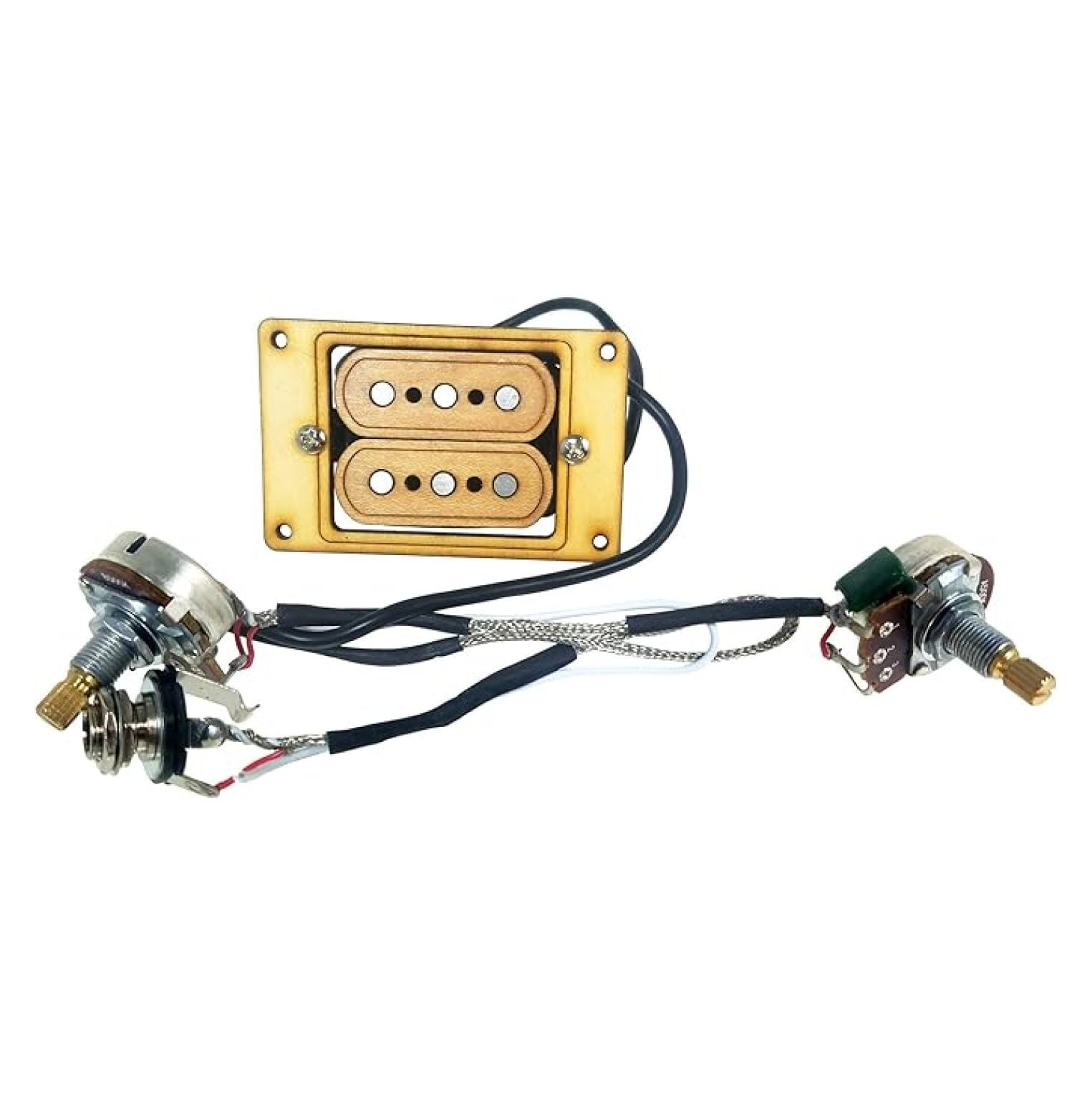 DeltaBuckers 3-String Box Guitar Humbucker Pickup - Pre-wired, Maple ...